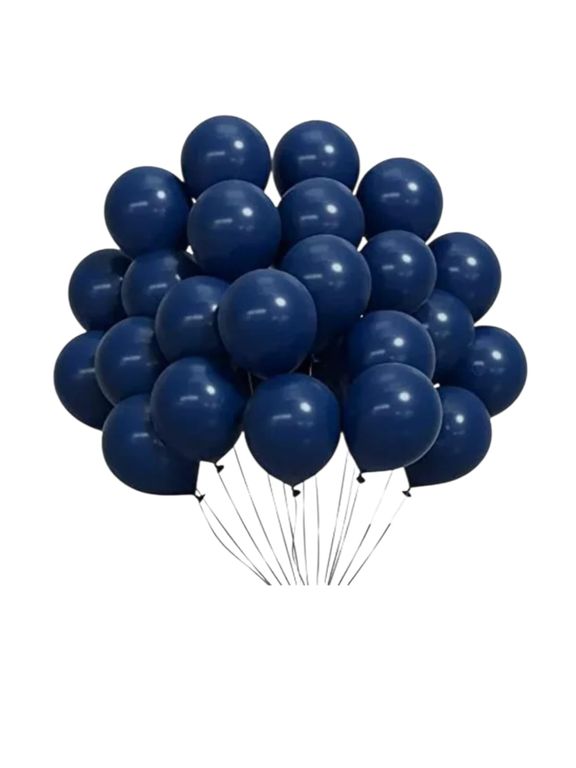 Paquete X50 Unid De Globos Latex R12 Mate Color Azul Naval INFANTILES ...