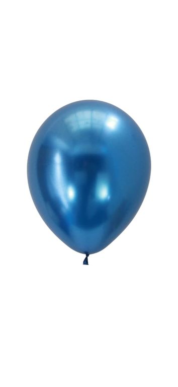 Paquete X50 Unid De Globos R12 Cromada Color Azul Rey INFANTILES ...