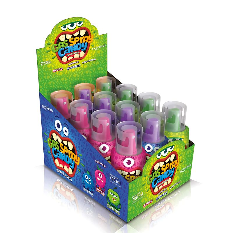 Dulces Gas Spray Candy X12und NACIONAL | falabella.com