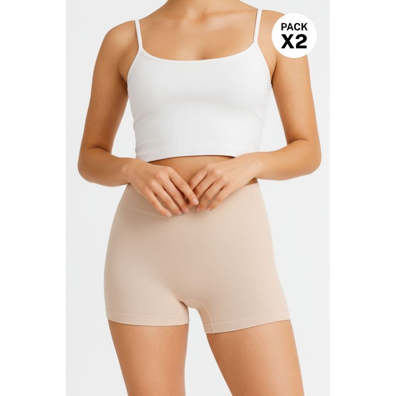 Panty tipo boxer con tecnologia seamless paquete x2 LILI PINK ...