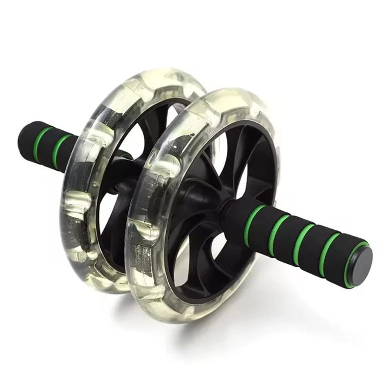 Rodillo Abdominal Doble Rueda En Goma Ejercicios Abdominales GENERICO ...