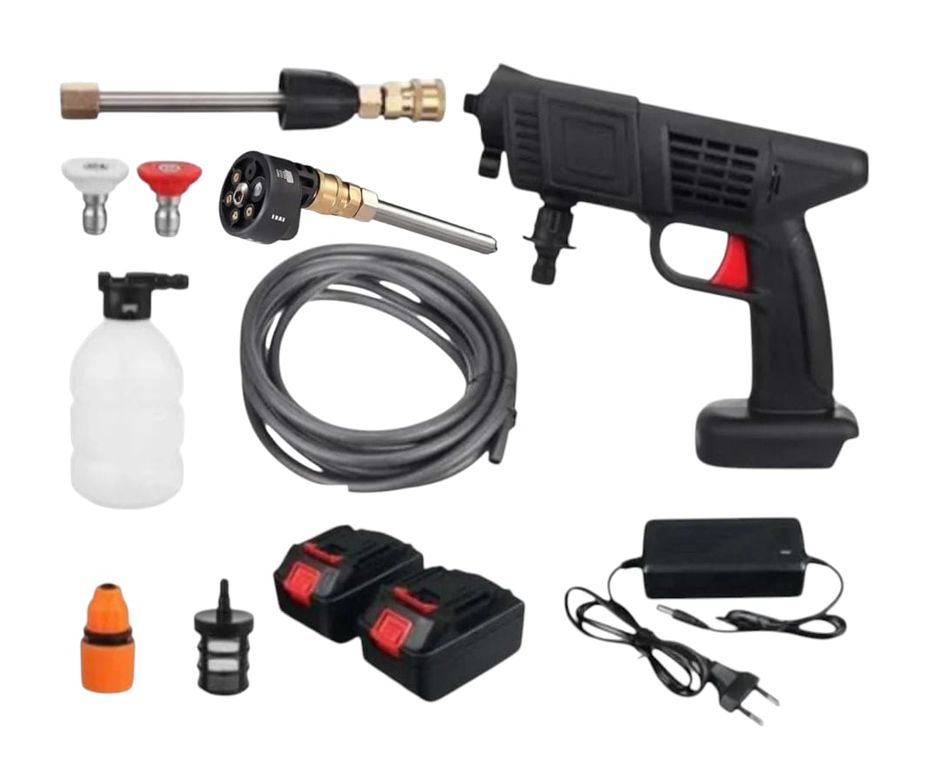 kit Hidrolavadora Inalámbrica Portátil Recargable 2 Baterias LEMMAN ...
