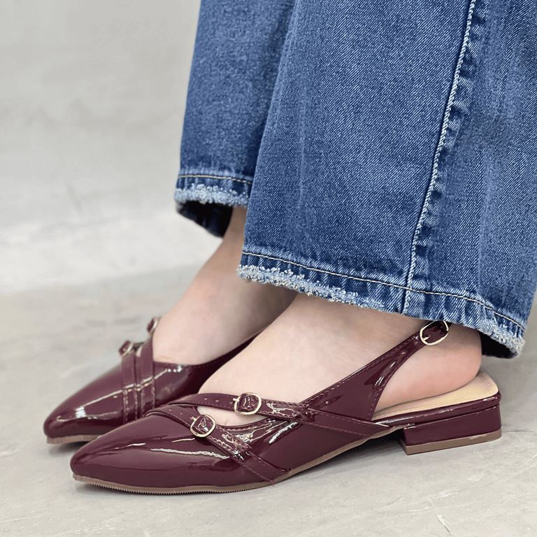 Baletas tipo slingback en charol GENERICO | falabella.com
