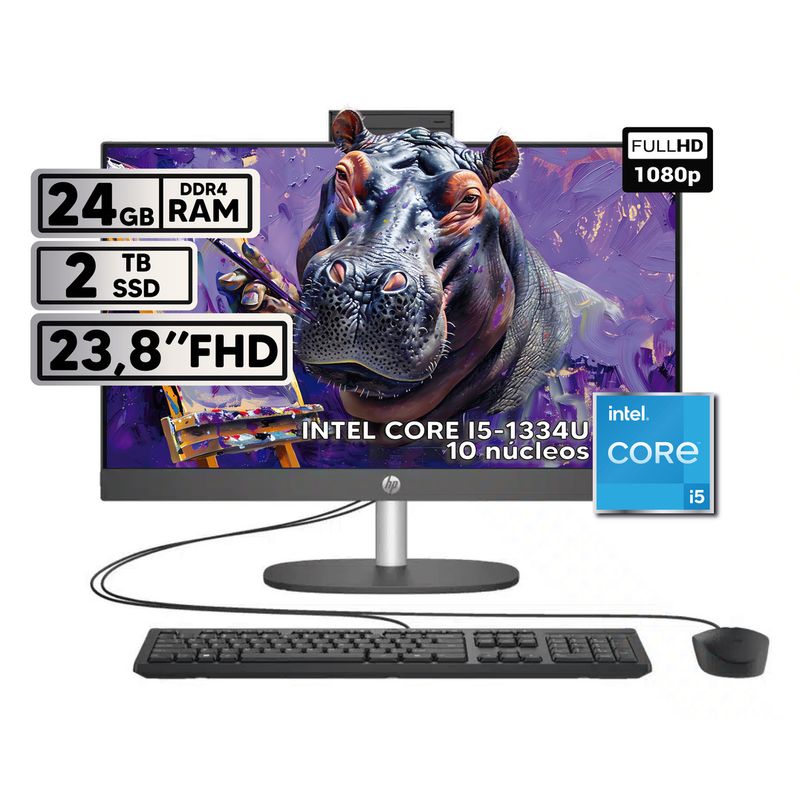 TODO EN UNO AIO HP PRO ONE INTEL CORE i5-1334U 24GB RAM 2TB SSD ...