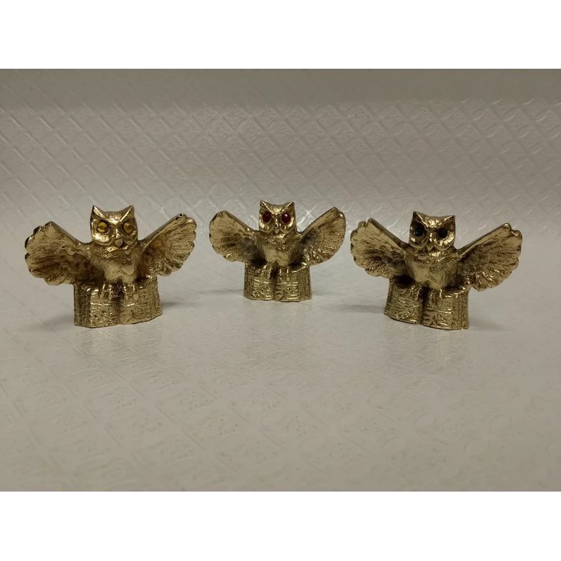 Buho De La Sabiduria Antiguo En Bronce Tallado Macizo HINDU | falabella.com