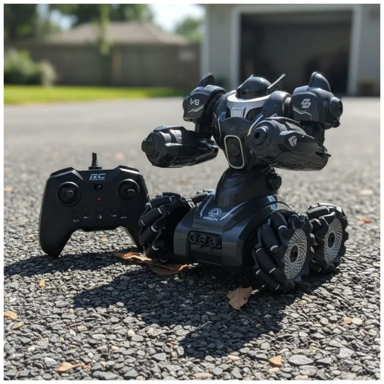 Robot Control Remoto Acrobático 360 Lanza Dardos Humo Sonido GENERICO ...