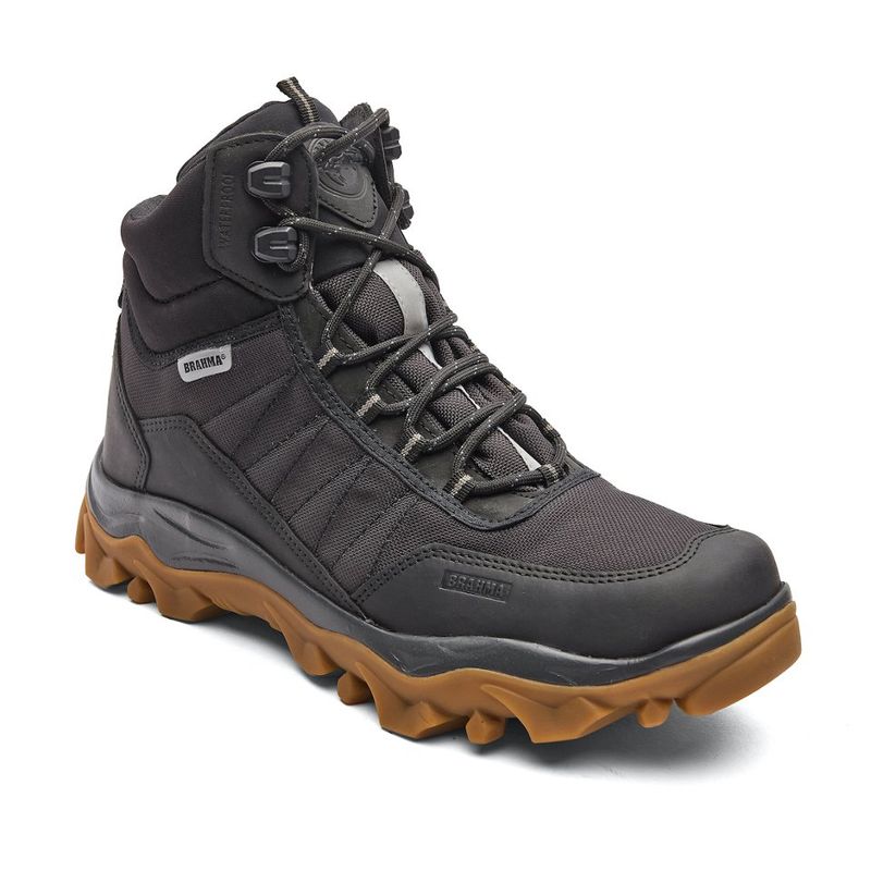 Botas Trekking Hombre Brahma Rq3685 Negro BRAHMA | falabella.com