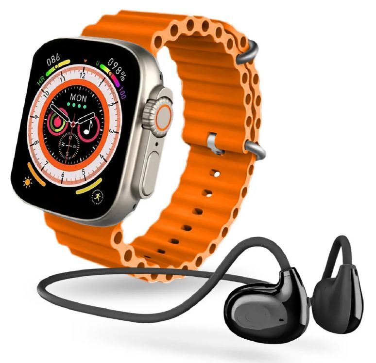 Smartwatch Sport H8 Ultra Con Audífonos Air Conduction Bluetooth 5.3 ...