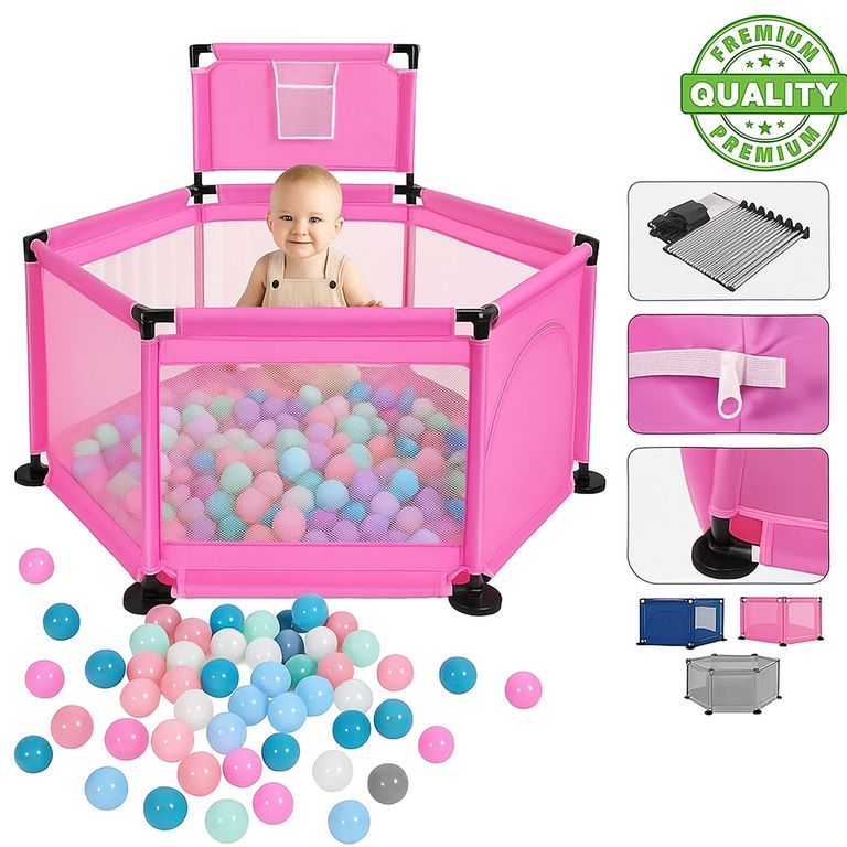 Corral Para Bebes Piscina Juego Interactivo Pelotas Niños ONE PIXEL ...