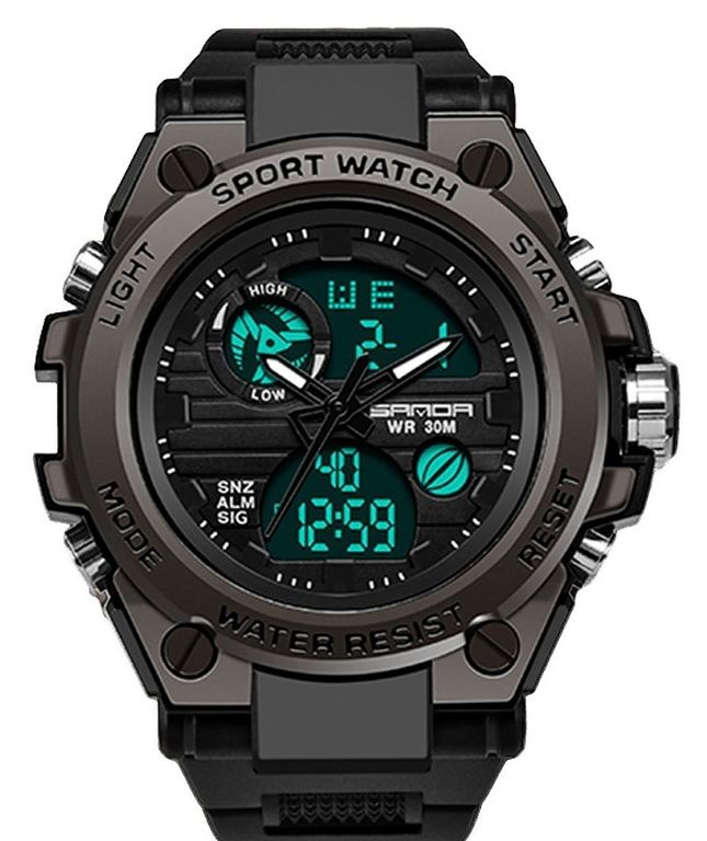 RELOJ DEPORTIVO SUMERGIBLE SANDA 739 DIGITAL Y ANALOGO MODELO 2026 ...