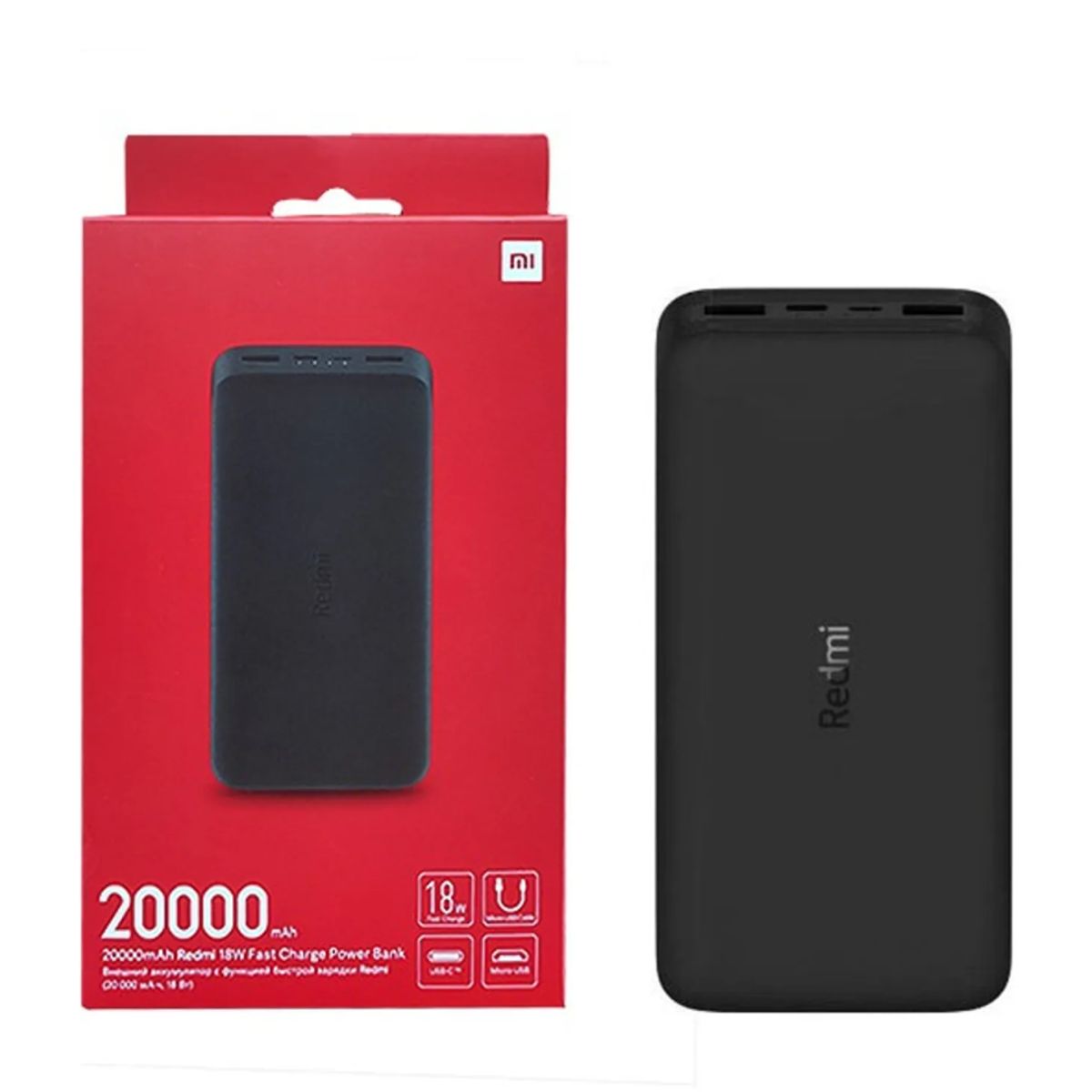 Xiaomi Power Bank Redmi 18w 20000mah Carga Rápida Original XIAOMI ...