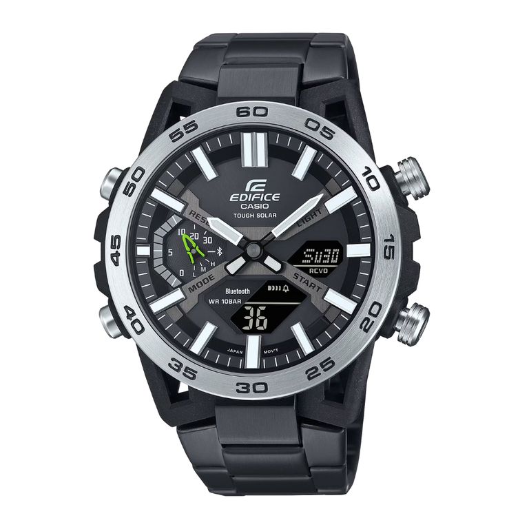 Reloj Casio Edifice Para Hombre Moderno ECB-2000DD-1A Bluetooth Negro ...