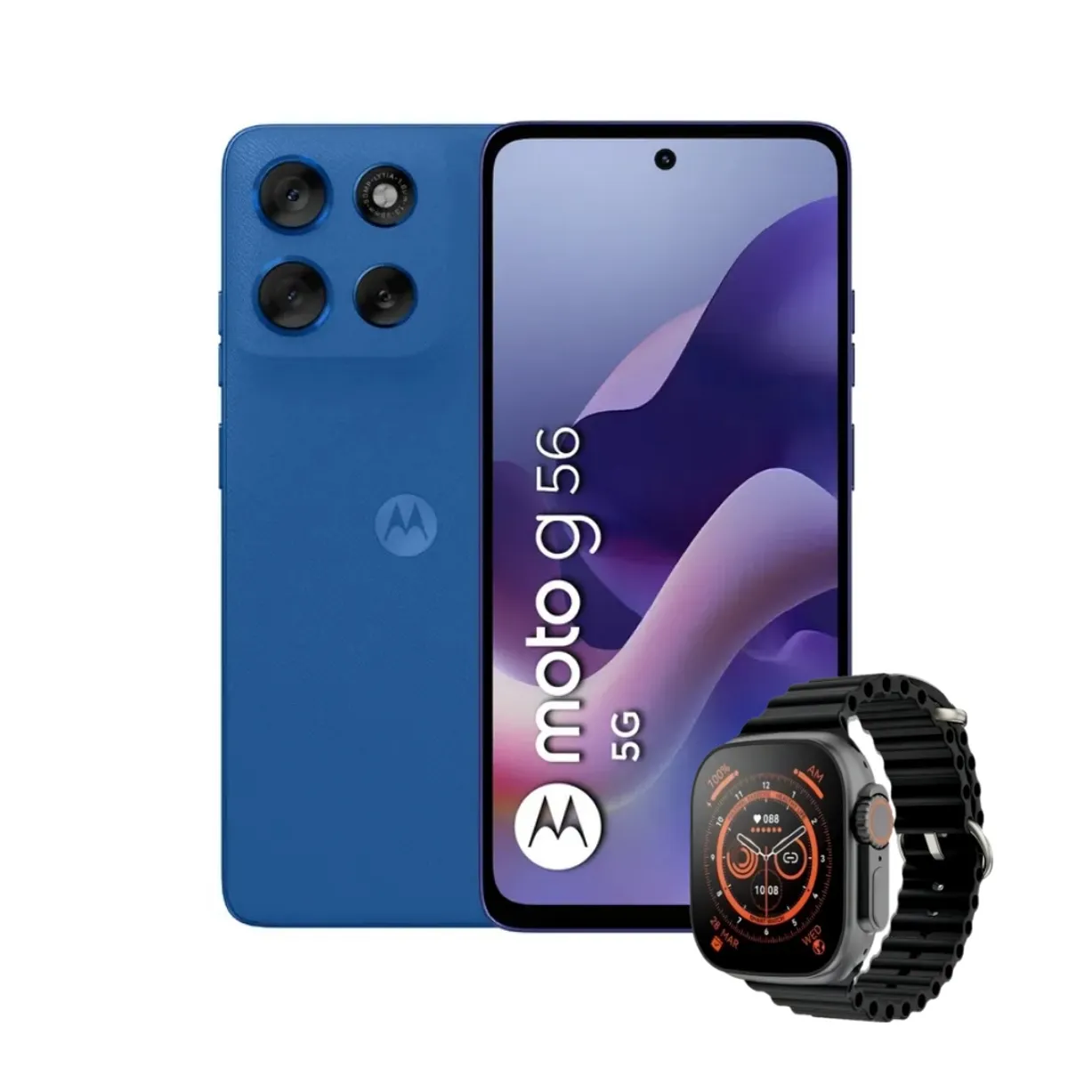 Motorola G56 256GB 8GB Ram 5G Azul + Smartwatch MOTOROLA | falabella.com