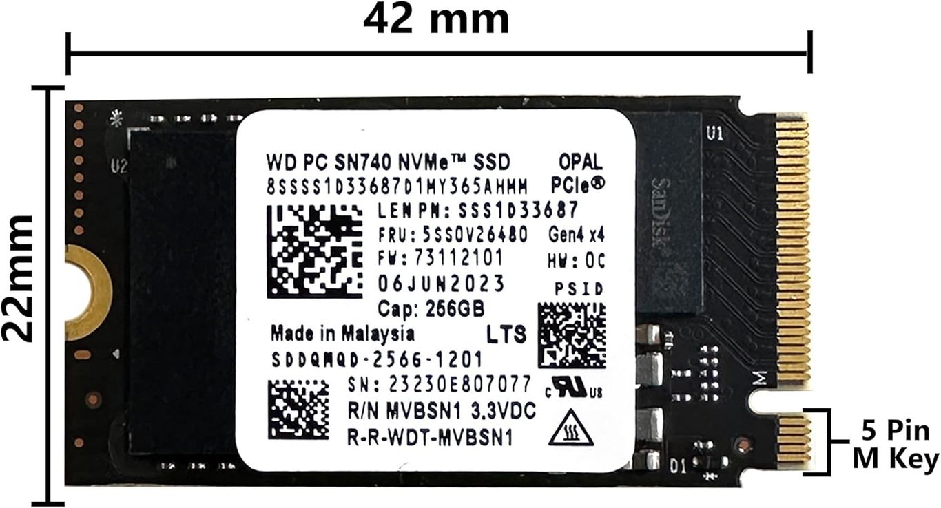 Disco Duro Solido Western Digital M2 Nvme 2242 De 256gb Negro WESTERN ...
