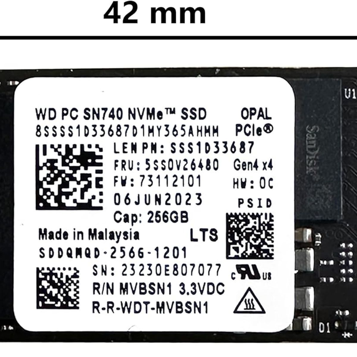 Disco Duro Solido Western Digital M2 Nvme 2242 De 256gb Negro WESTERN ...
