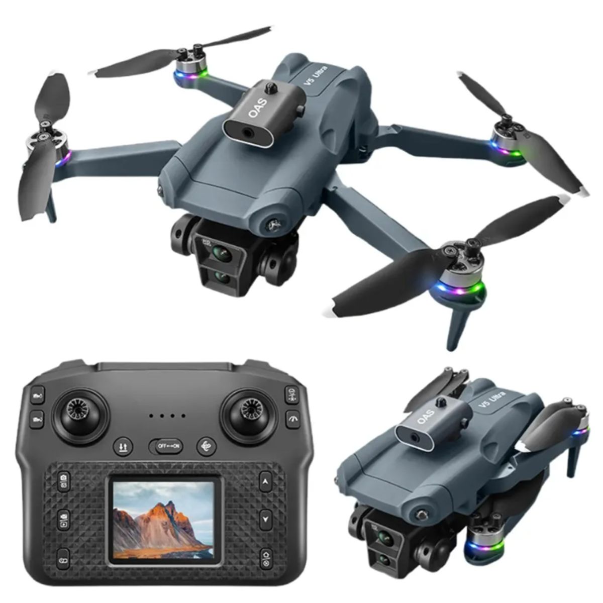 Drone Mini M5 INNOVO Plus Negro Dual Cámara 8K Con GPS Wi-Fi GENERICO ...