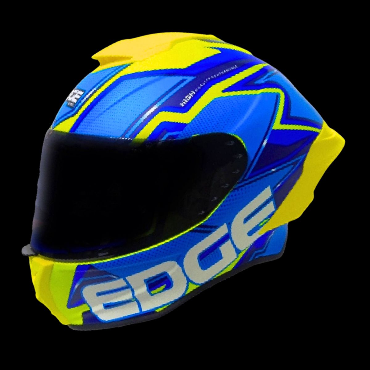 Casco Edge Integral Shanghai Quartz AmarilloAzul Brillante L EDGE ...