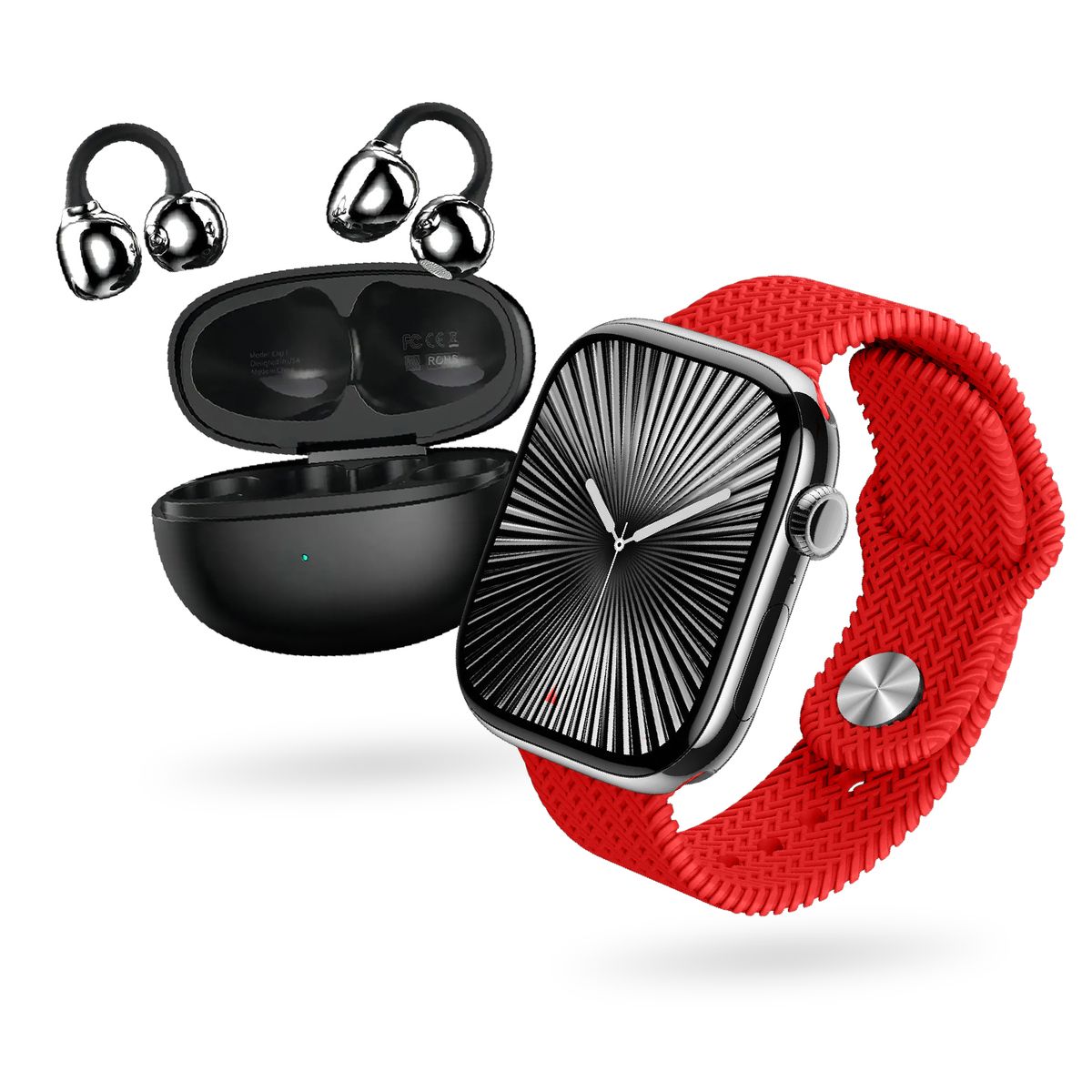 Smartwatch H10 Plus Pantalla Naranja AMOLED Con Audífonos Clip 1 con IA ...