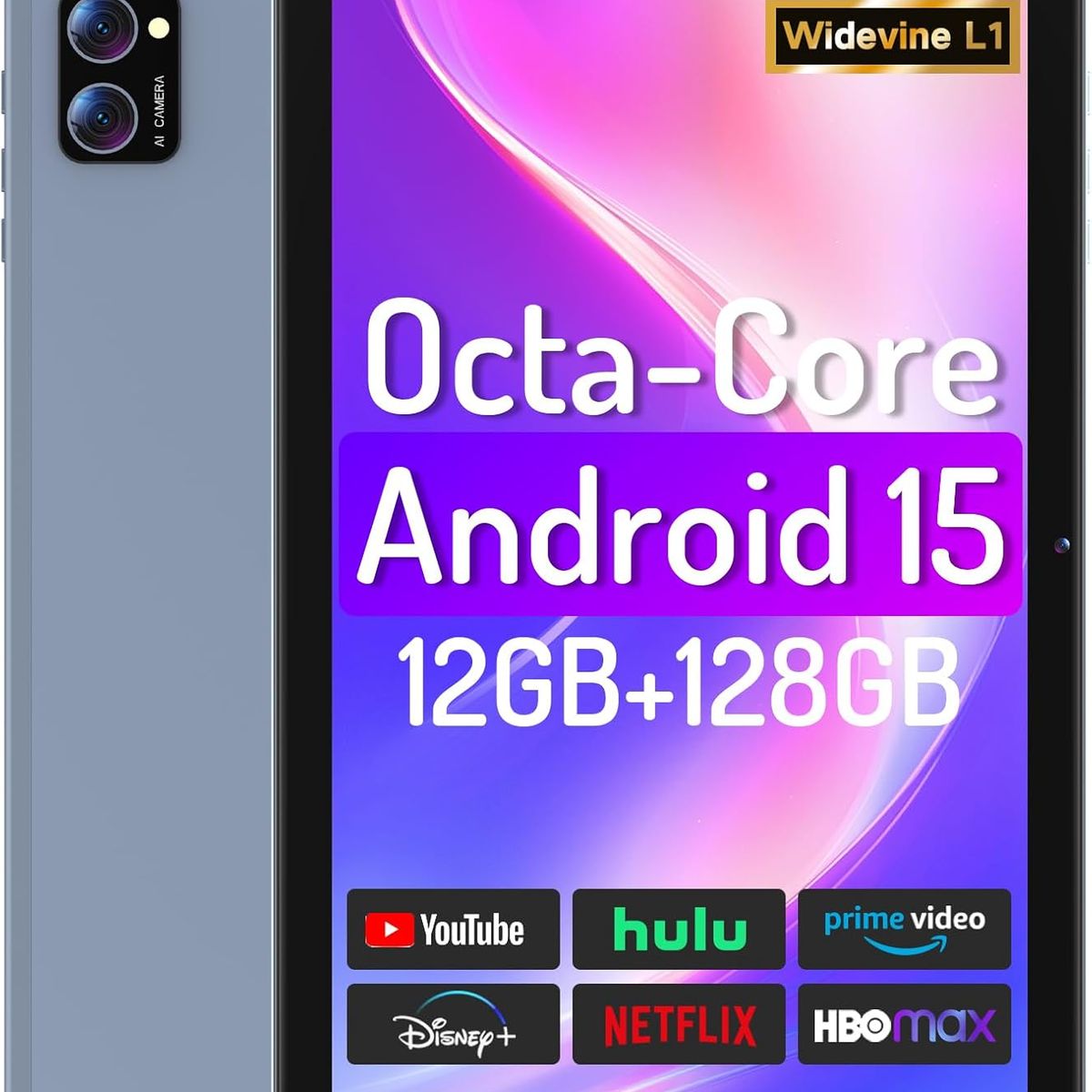 Tablet Android 15 Octacore 12gb Ram 128gb Pantalla Táctil Hd Azul Acero ...