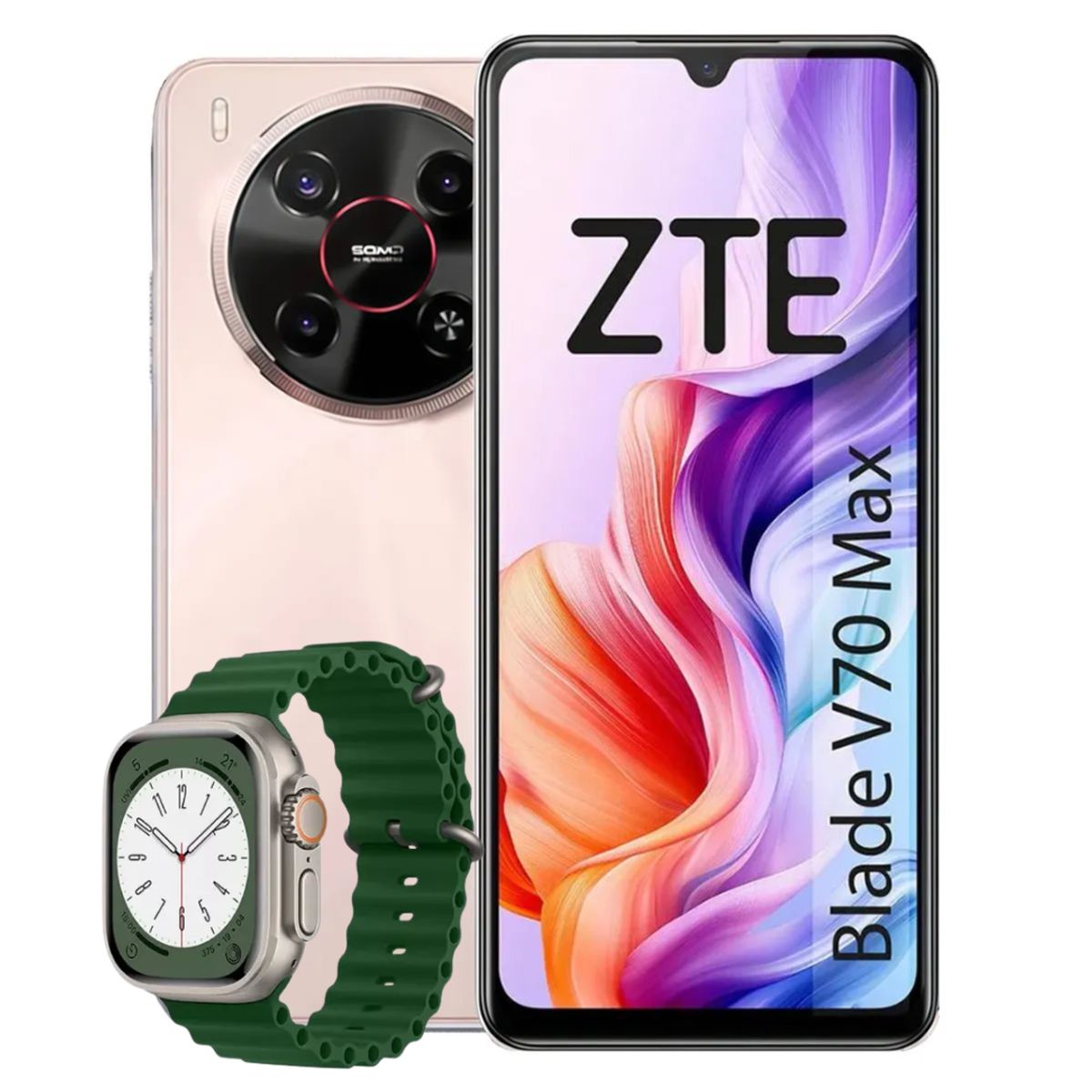 Celular ZTE Blade V70 Max RAM 4 GB 256 GB Dorado + Obsequio Smartwatch ...