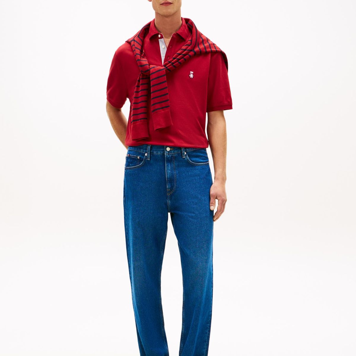 Polo rojo archive crest con logo Tommy Hilfiger TOMMY HILFIGER ...