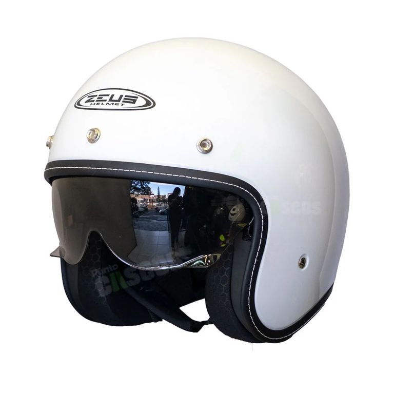 CASCO MOTO ZEUS 389 CERTIFICADO ECE2206 TIPO CAFE RACER ABIERTO ZEUS ...