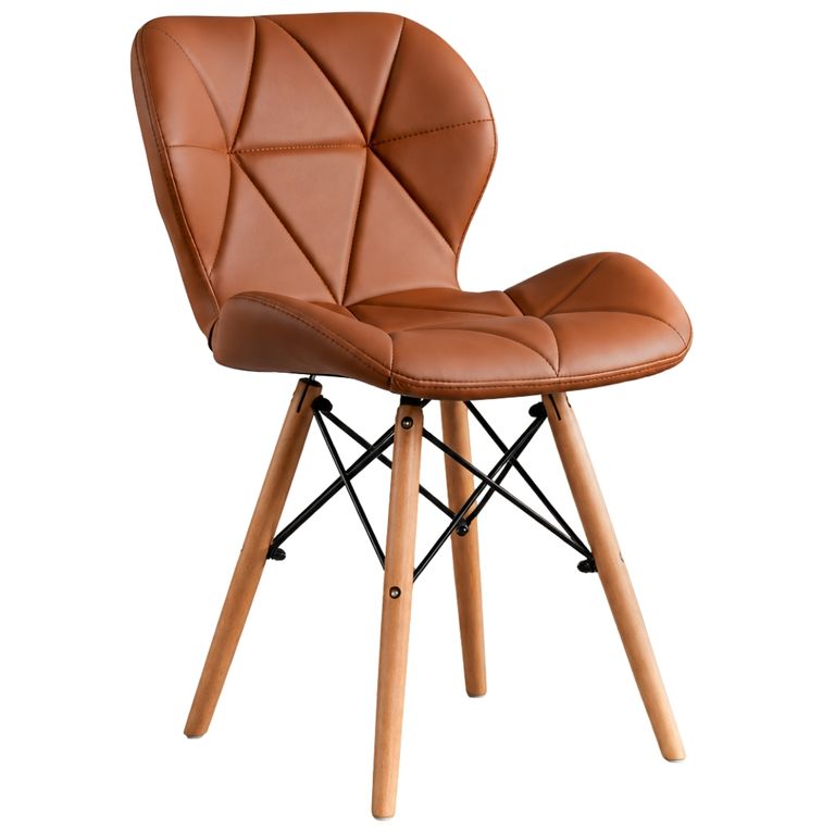 Silla Moderna Premium Con Patas De Madera Elegancia, Comodidad y Estilo ...