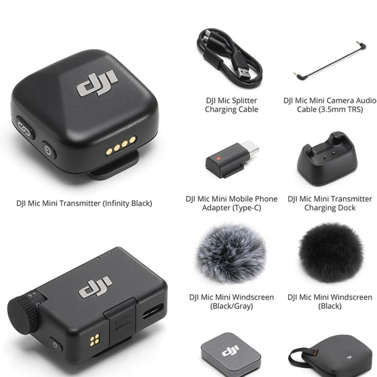 DJI Mic Mini (1 TX + 1 RX), micrófono inalámbrico para cámara, Android ...