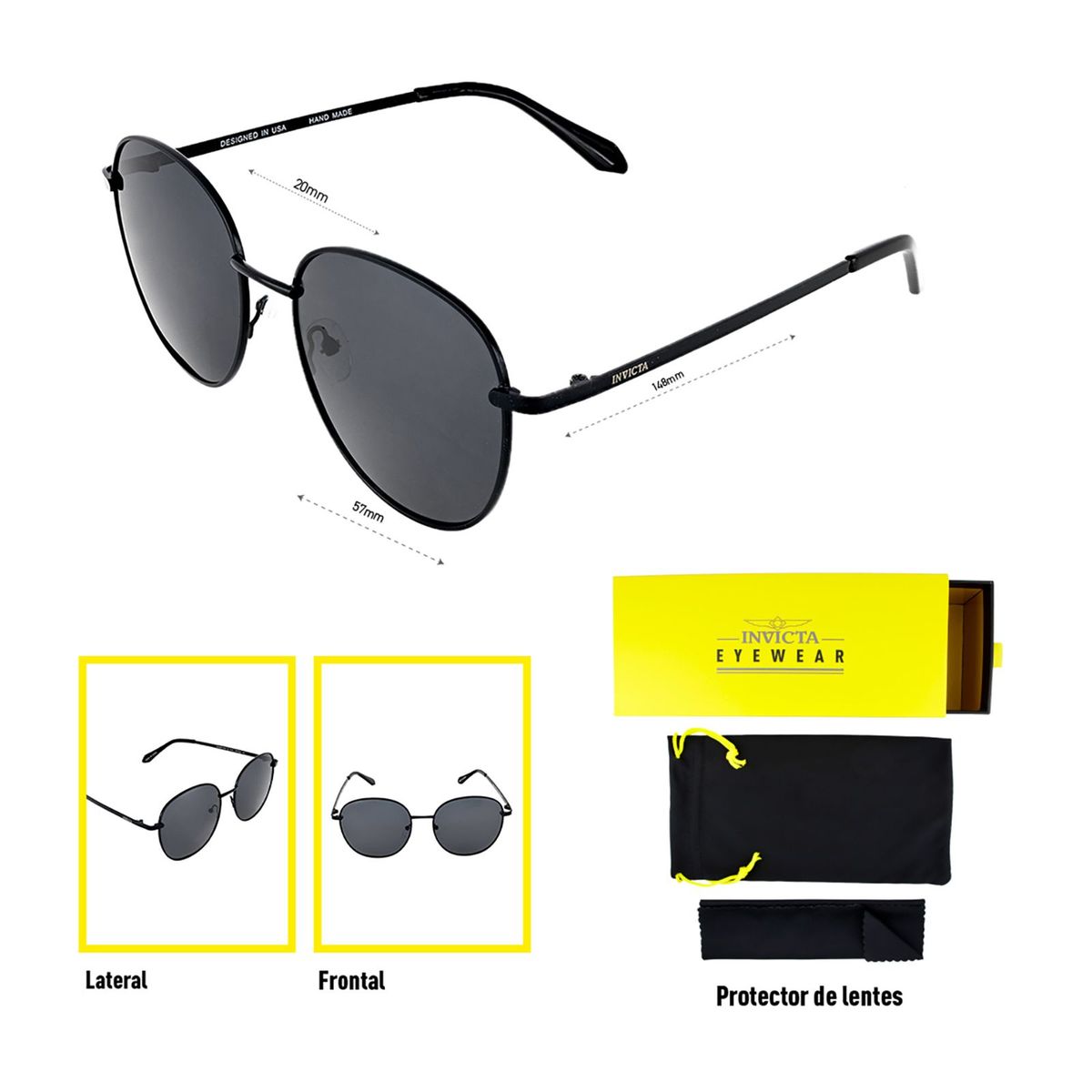 Gafas De Sol Invicta I40005-pro-31-v03 Unisex Negro INVICTA | Falabella ...