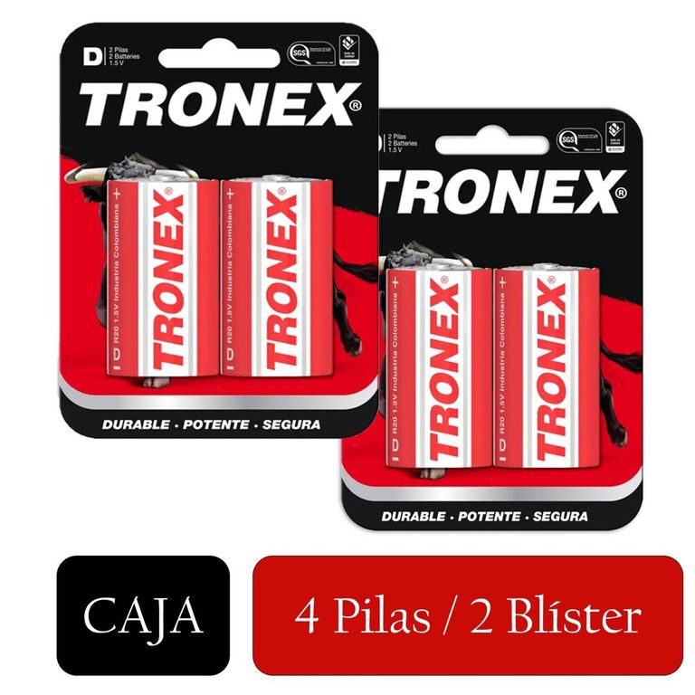 Pilas Manganeso C R14 Tronex X 4 Unidades TRONEX | Falabella Colombia