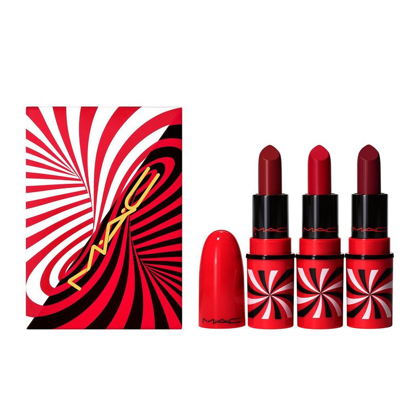 Set de Labiales Tiny Tricks Mini Lipstick Trio Red Mac MAC COSMETICS ...
