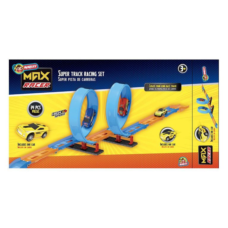 Pista De Dos Giros - 21 Pzs - 1 Carro MAX RACER | falabella.com