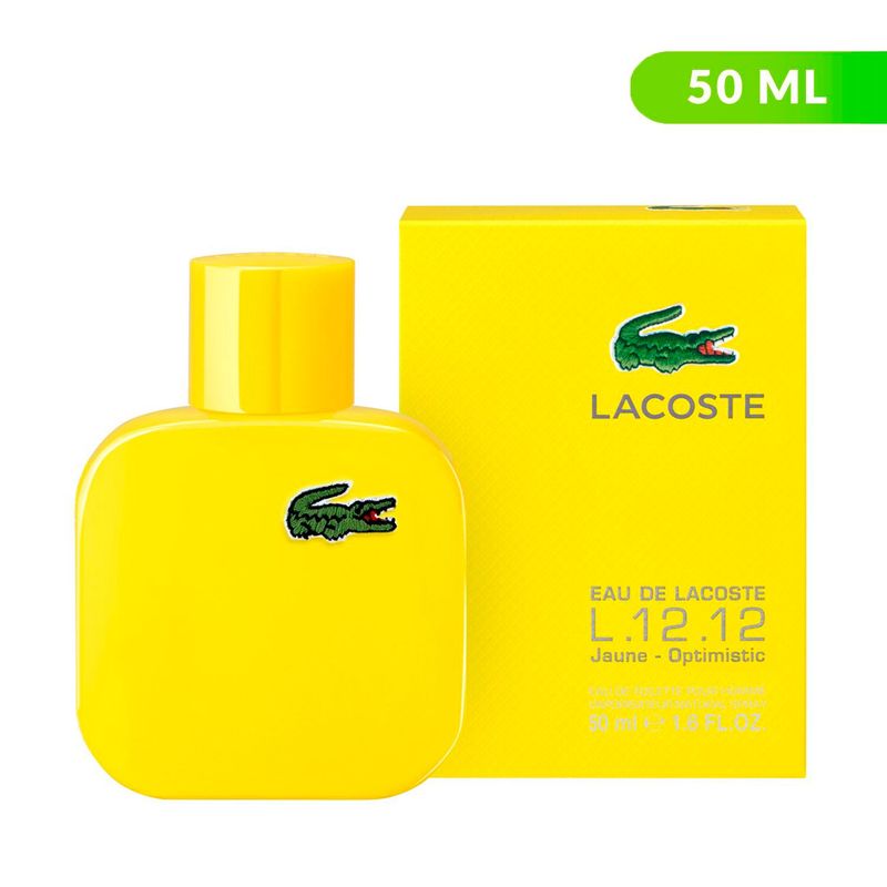 Eau de Lacoste L.12.12 Jaune EDT 50 ml LACOSTE | falabella.com