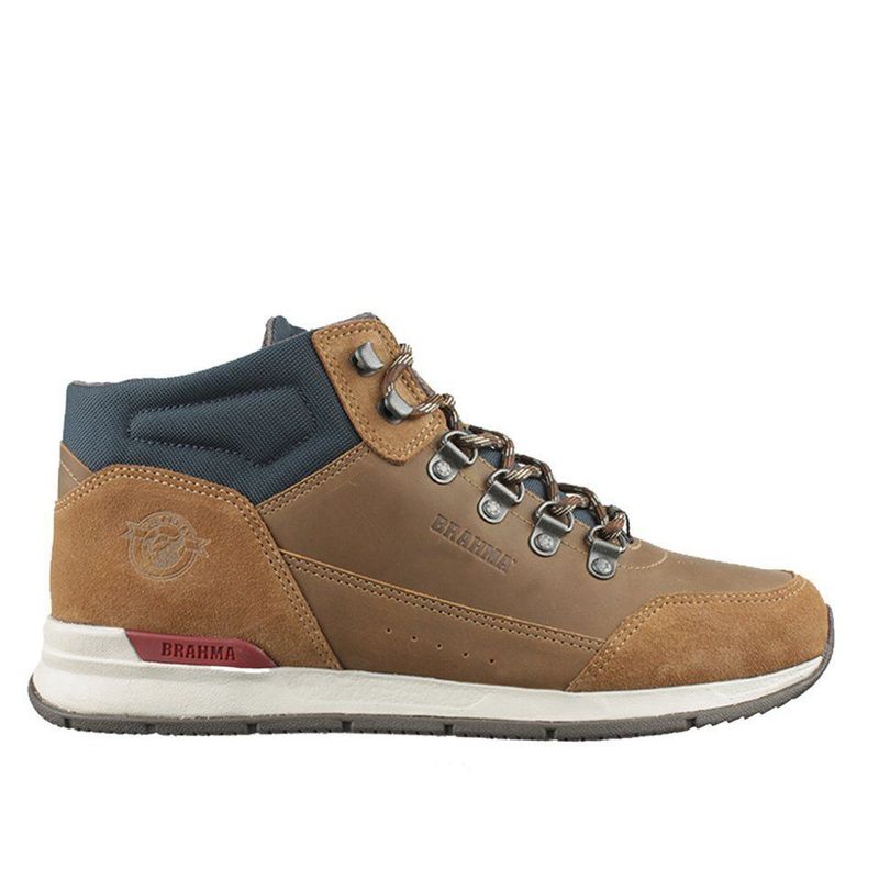 Bota hombre brahma kj3192 café azul BRAHMA | falabella.com