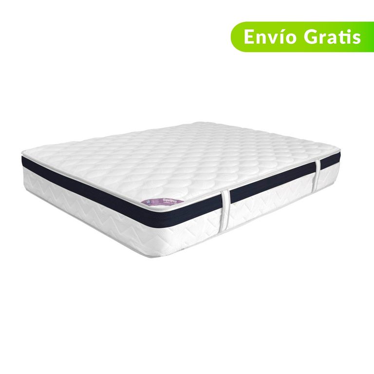 Colchón Sencillo Firmeza Media Ortopédico con Pillow Resortado Ced 100 ...