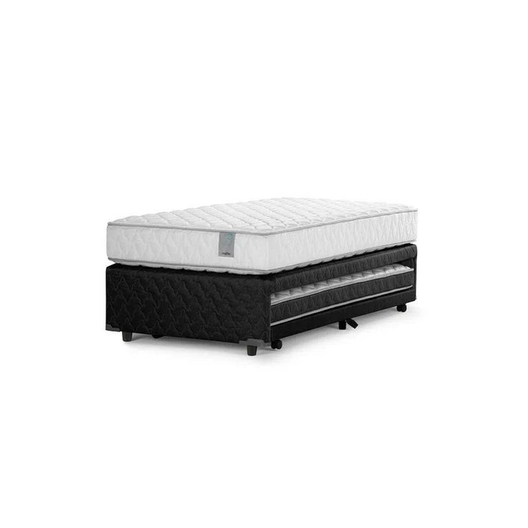Colchón con Base Cama cama Sencillo Firme Ortopédico Resortado New Deco ...