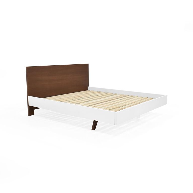 Cama para Colchón Queen Moderna en Madera 197 x 166 cm Mica MICA ...