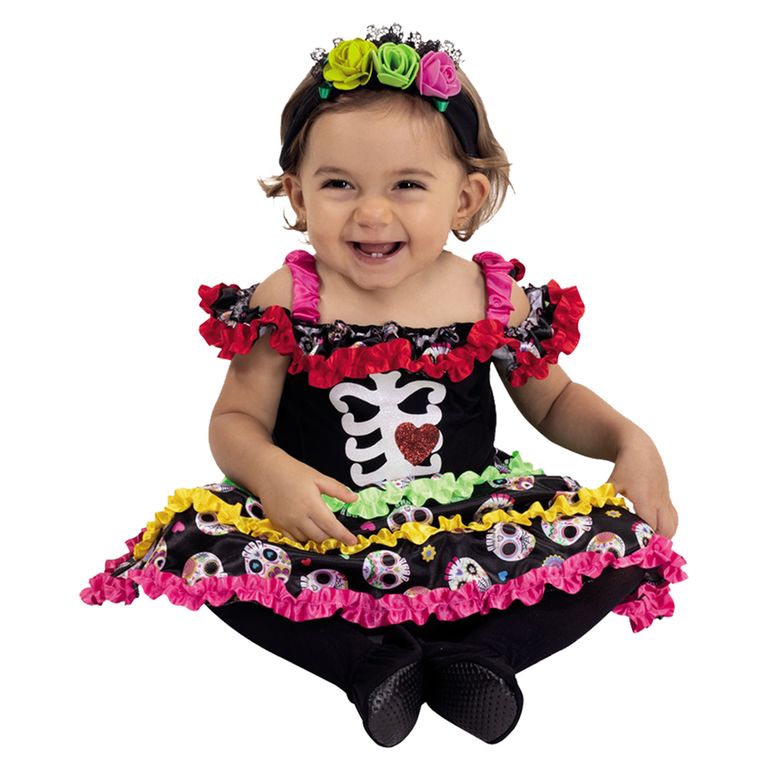 Disfraz para Bebé Catrina Mexicana Fantasía FANTASTIC NIGHT | falabella.com