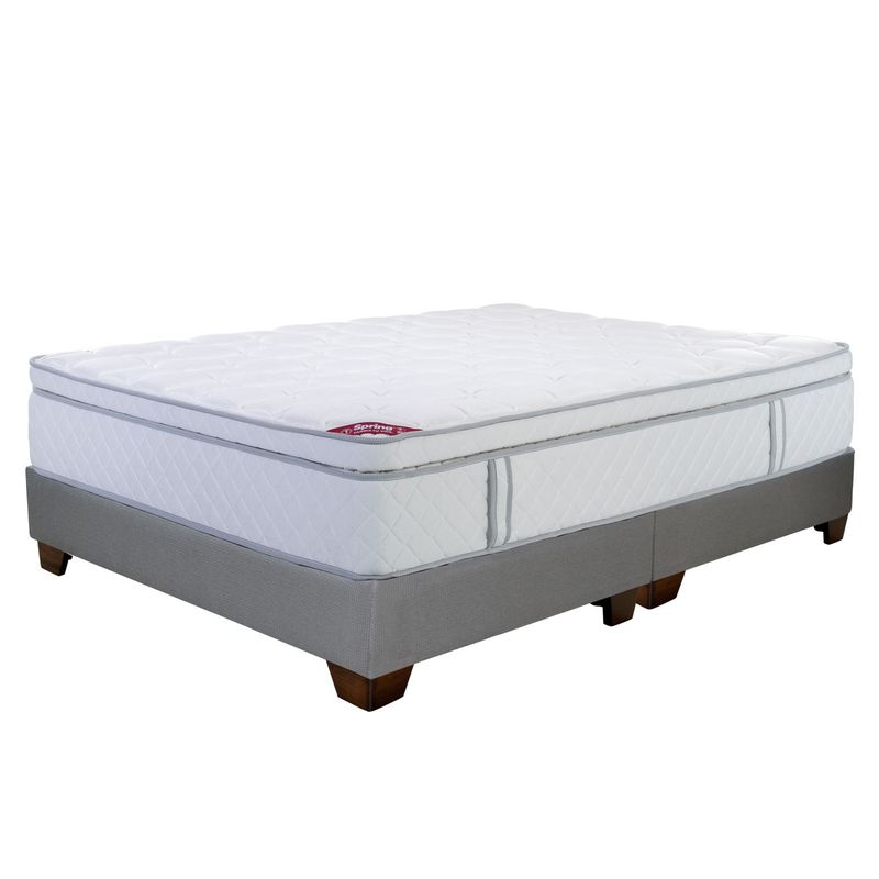 Colchón con basecama Doble Resortes Pocket Pegaso 140 x 190 cm Spring ...