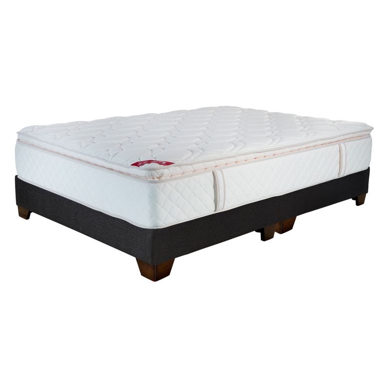 Colchón con basecama Doble Resortes Pocket Evolution 140 x 190 cm ...