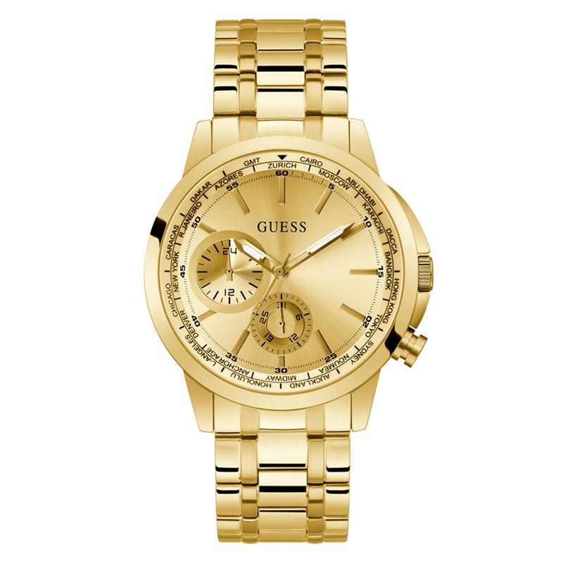 Reloj Guess para Hombre Spec. Reloj análogo Dorado Acero inoxidable ...