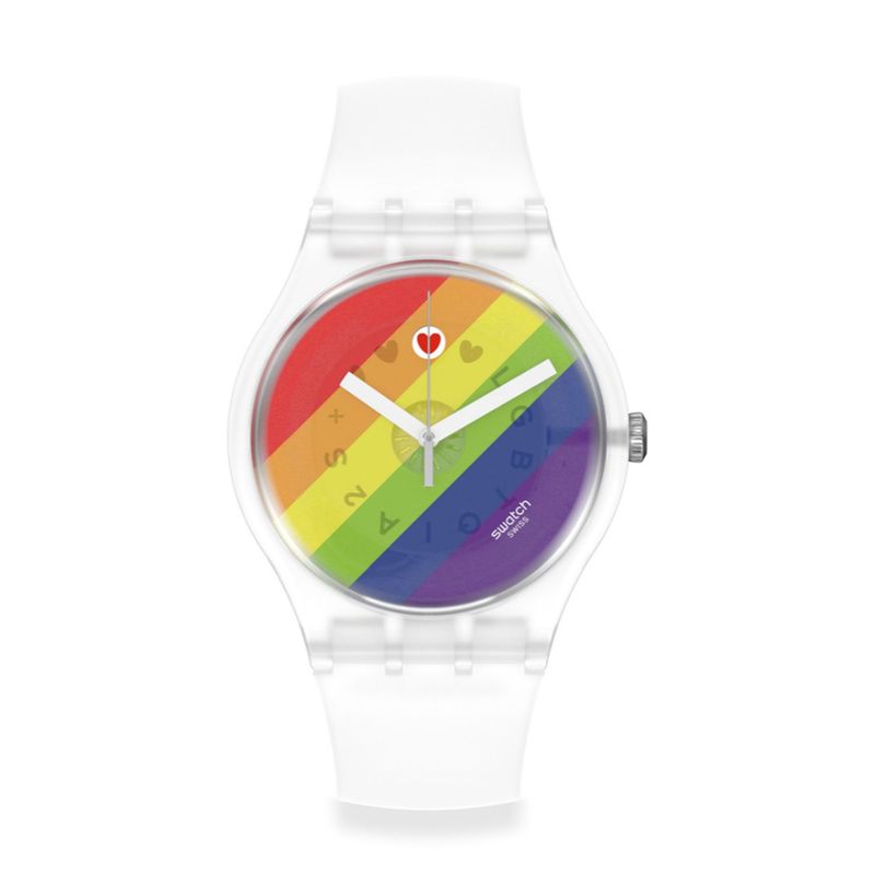 Reloj Swatch Unisex Stripe Fierce Multicolor SWATCH | falabella.com