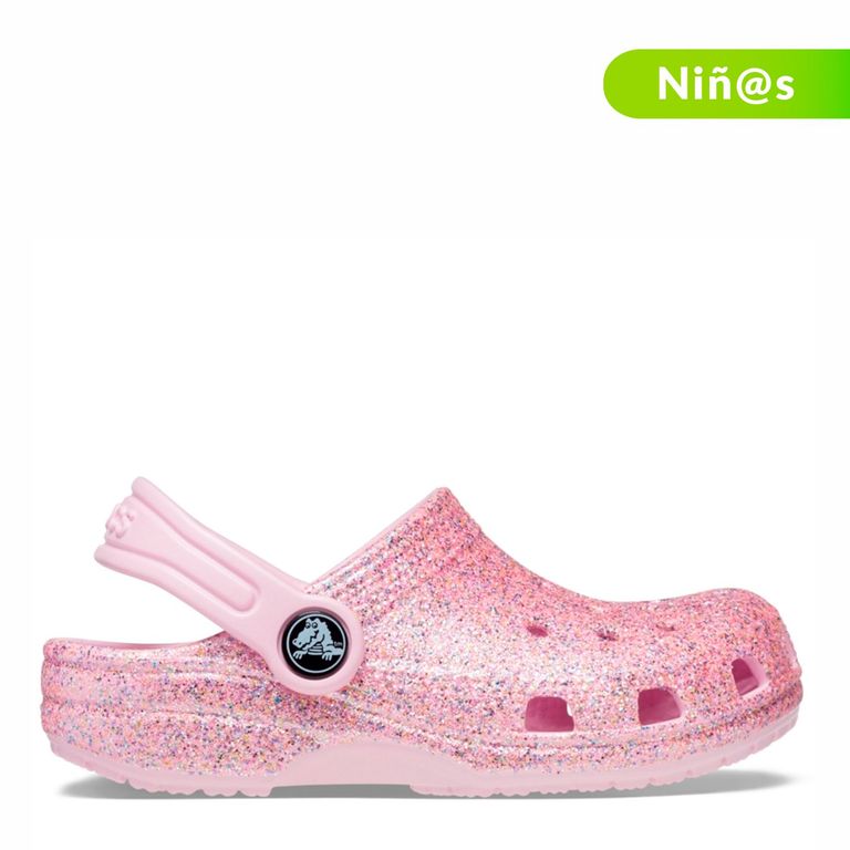 Sandalias Crocs Classic Glitter Clog Niña | Chanclas Crocs de Moda ...