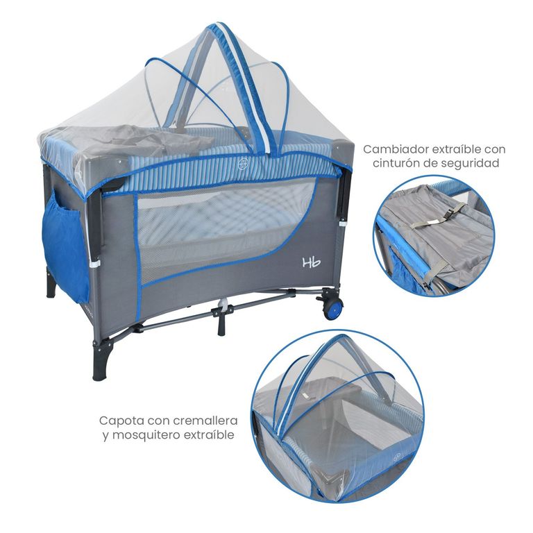 Cuna colecho bebé Maru Azul Happy Baby HAPPY BABY | falabella.com