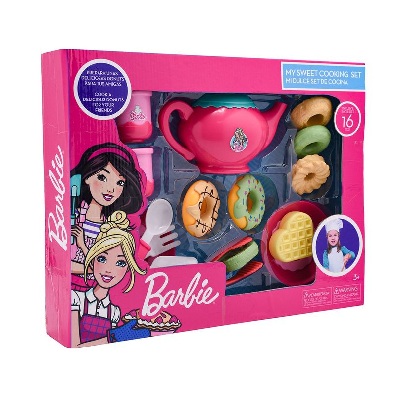 Set De Cocina 16 Piezas Barbie TOYLOGIC | falabella.com