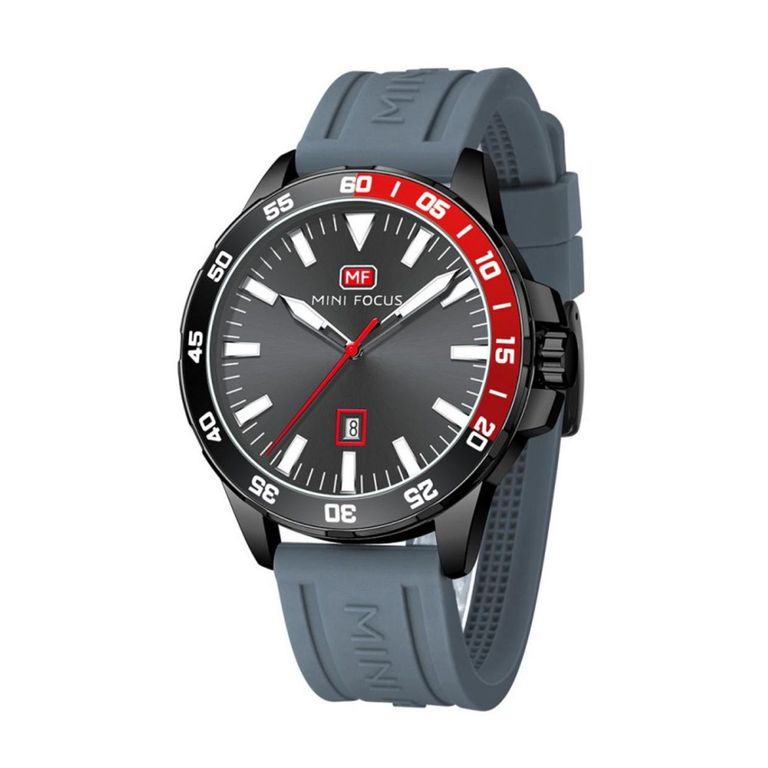 Reloj Mini Focus Para Hombre MF080112 - Reloj Análogo Silicona Gris ...