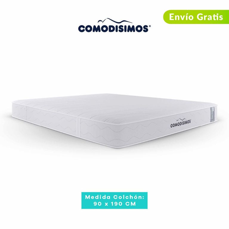 Colchón Sencillo Firmeza Media Ortopédico Resortado Línea Access 90 x ...