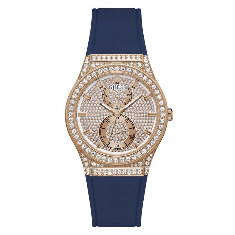 Reloj Guess Mujer PRINCESS. Reloj Silicona Azul GW0439L4 GUESS ...