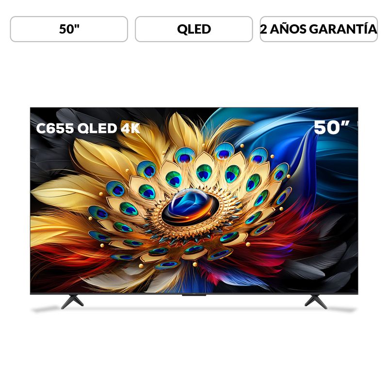 Televisor TCL | 50 pulgadas QLED 4K UHD | 50C655 TCL | falabella.com