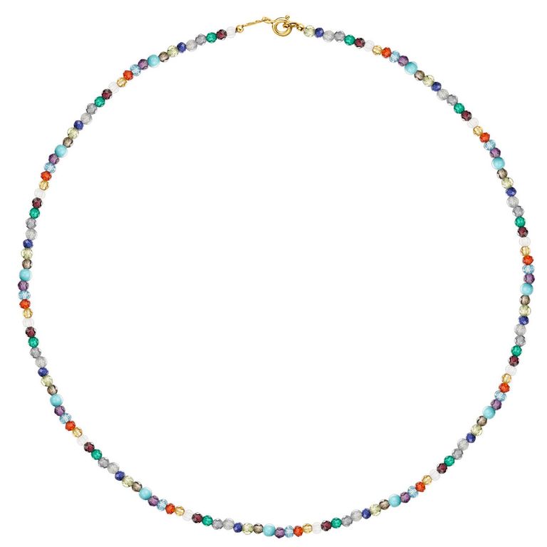 Cadena TOUS Good Vibes con baño de oro 18 kt sobre plata y gemas TOUS ...